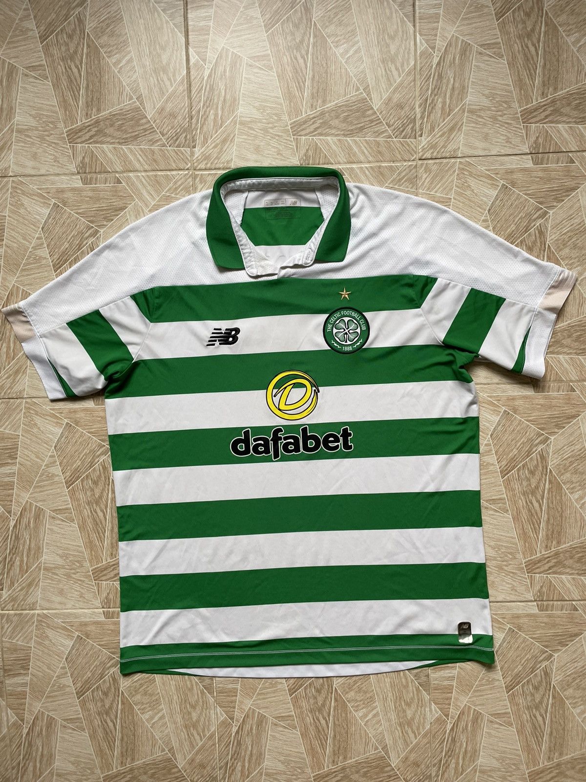 New Balance Celtic New Balance Dafabet Jersey | Grailed