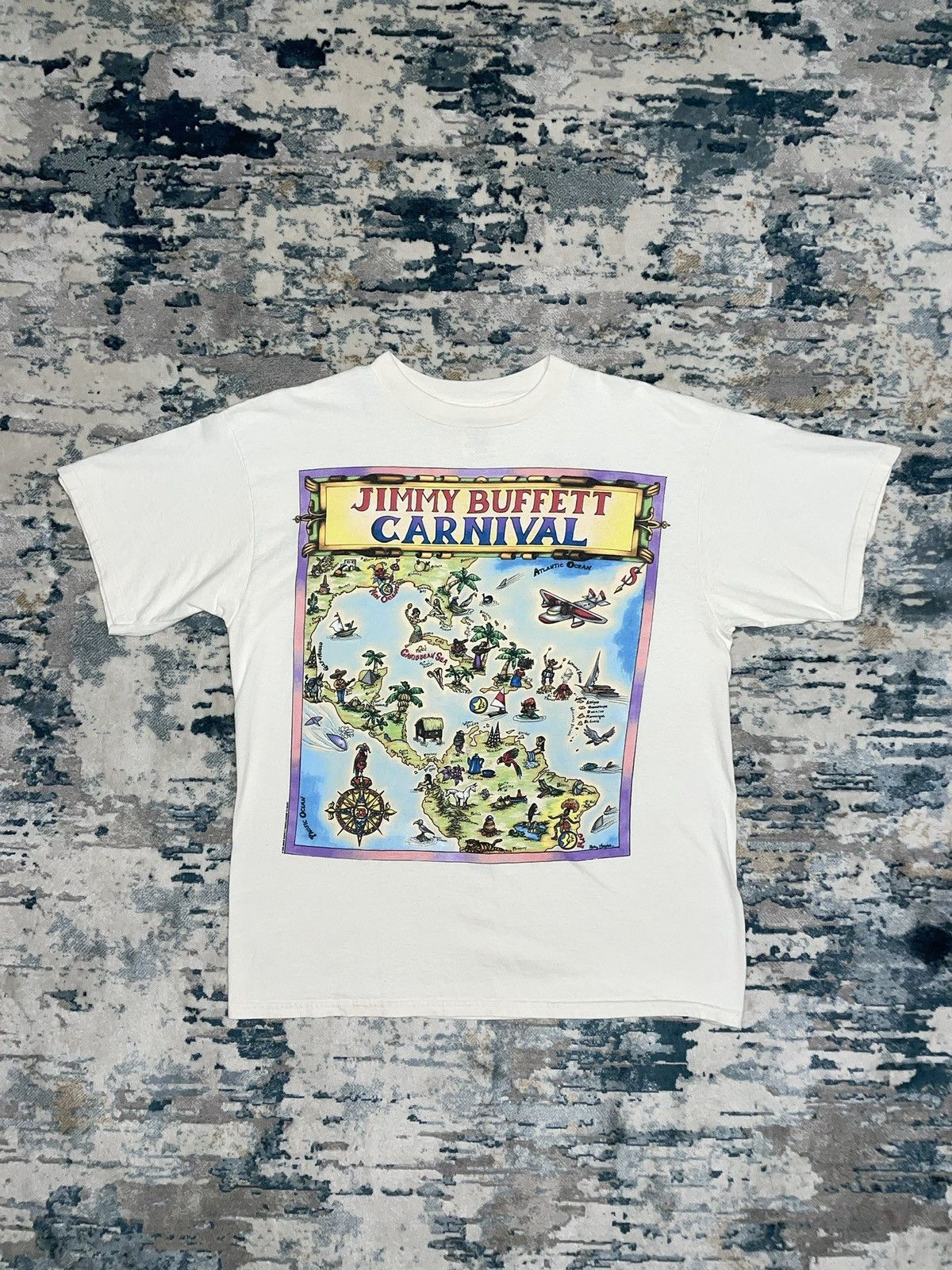 Vintage Vintage 1998 Jimmy Buffet Carnival Tour T-Shirt Size XL | Grailed