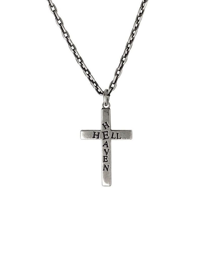 Undercover AW02 Undercover “Heaven Hell” .925 Silver Cross Chain | Grailed