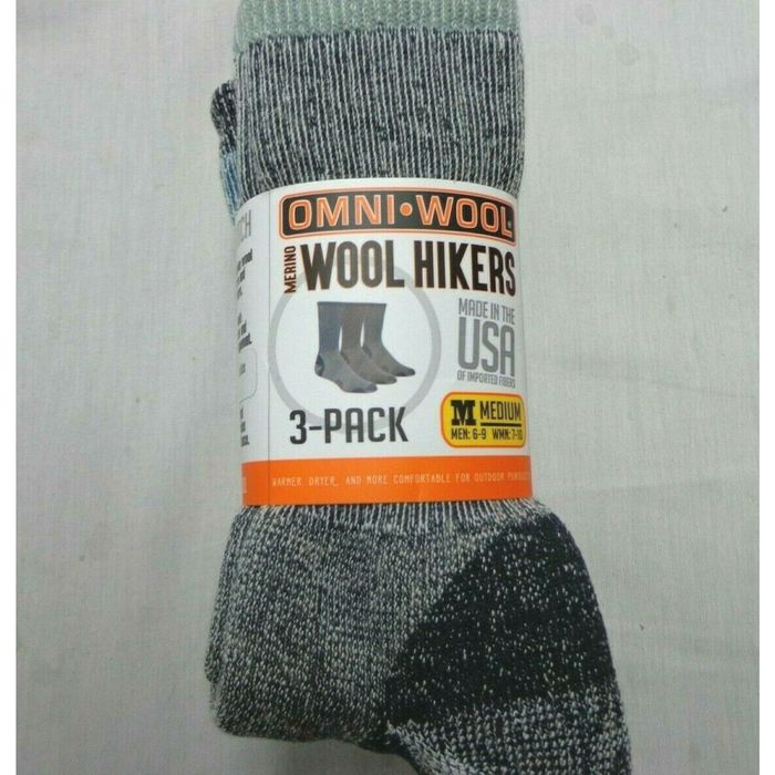 Vintage Omni Wool Merino Wool Multi-Sport Hikers Hunting Socks 3 Pairs ...