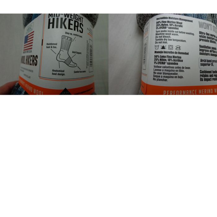 Vintage Omni Wool Merino Wool Multi-Sport Hikers Hunting Socks 3 Pairs ...