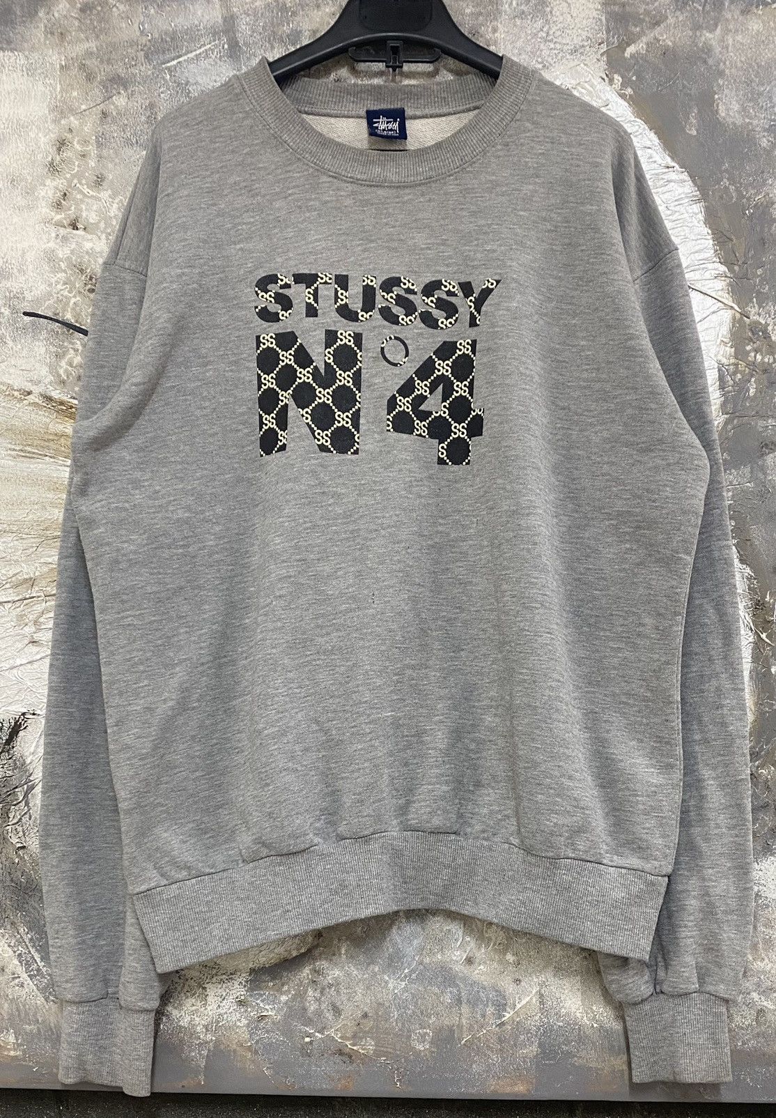 Vintage Vintage Stussy N4 Big Logo Sweatshirt | Grailed