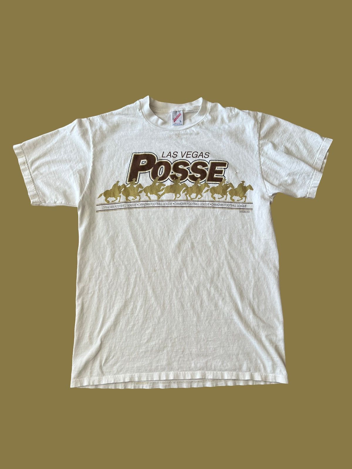 Made In Usa × Vintage Rare Vintage 1994 Las Vegas Posse CFL Football T ...