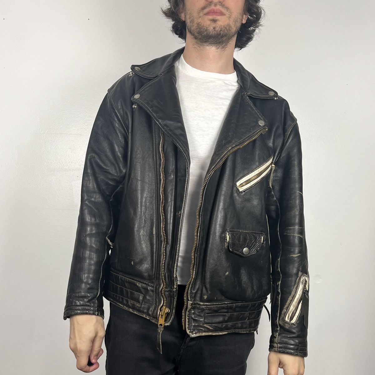 Vintage Vintage 50s Langlitz Leather Jacket Size XLarge Rare Find | Grailed