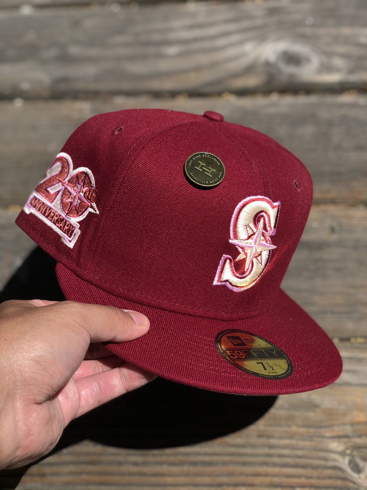 Hat Club × New Era Hatclub Exclusive Red Velvet Seattle Mariners (7 1/2 ...