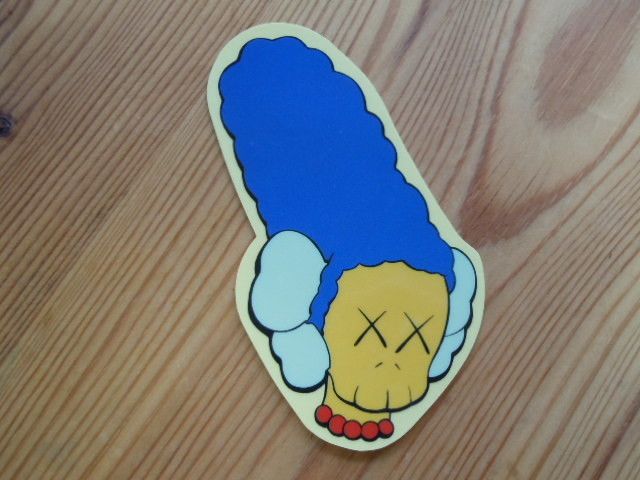 Kaws Deadstock 1999 Kaws Hectic Kimpsons Marge Sticker | Grailed
