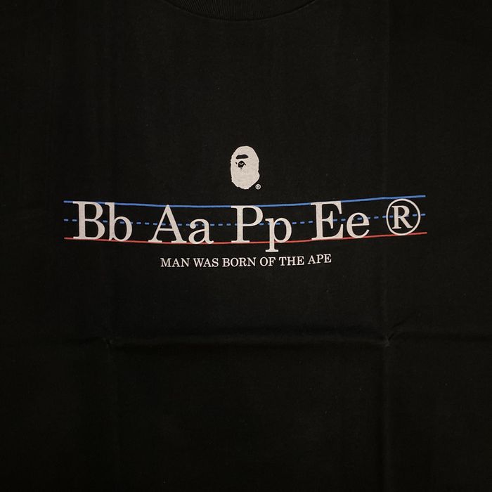 Bape Bape Letters Tee | Grailed