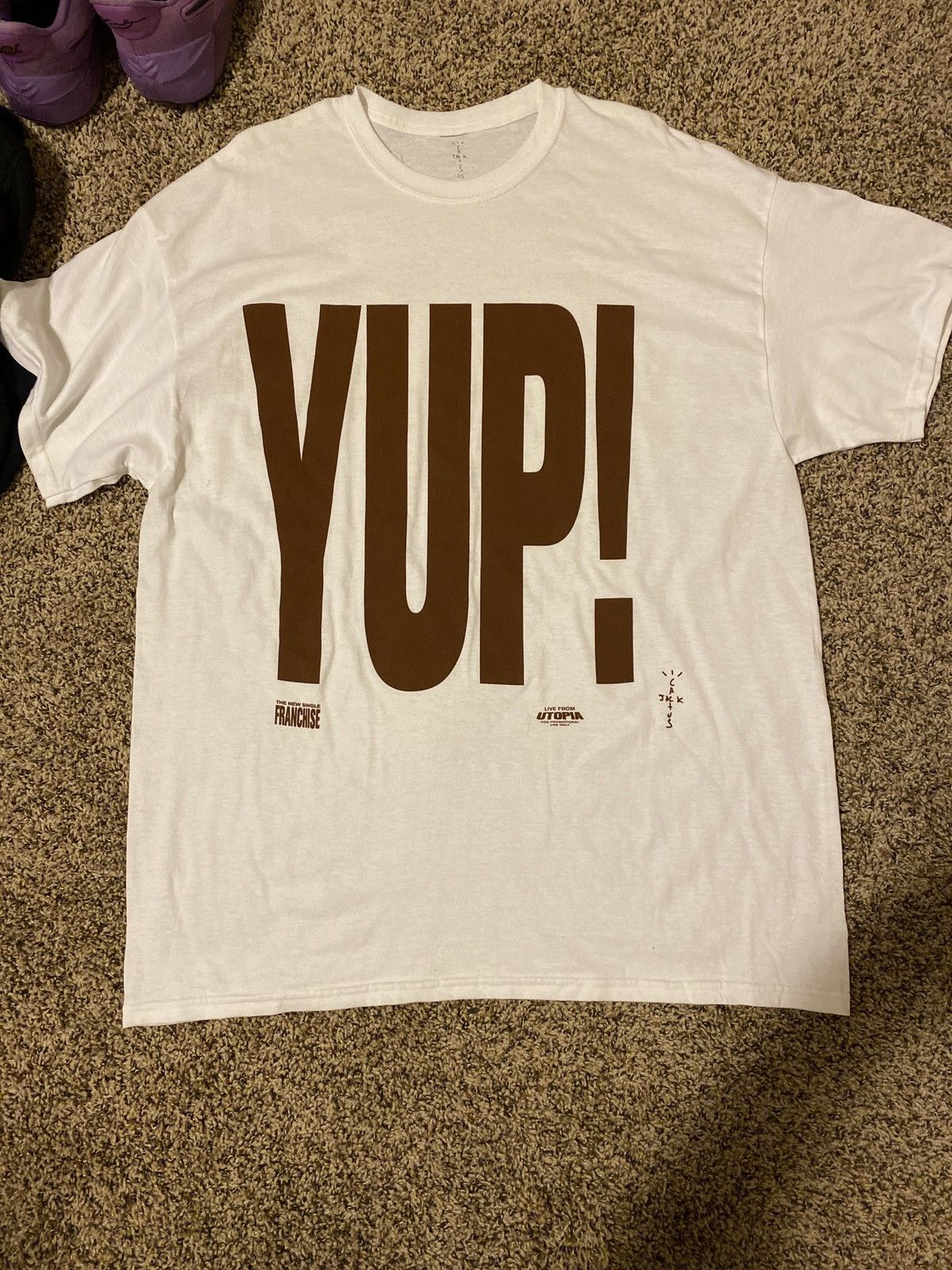 Travis Scott YUP! Travis Scott t-shirt | Grailed