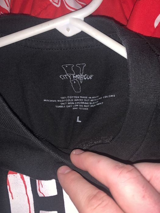 Vlone Authentic City Morgue VLONE Drip Tee Size Large | Grailed