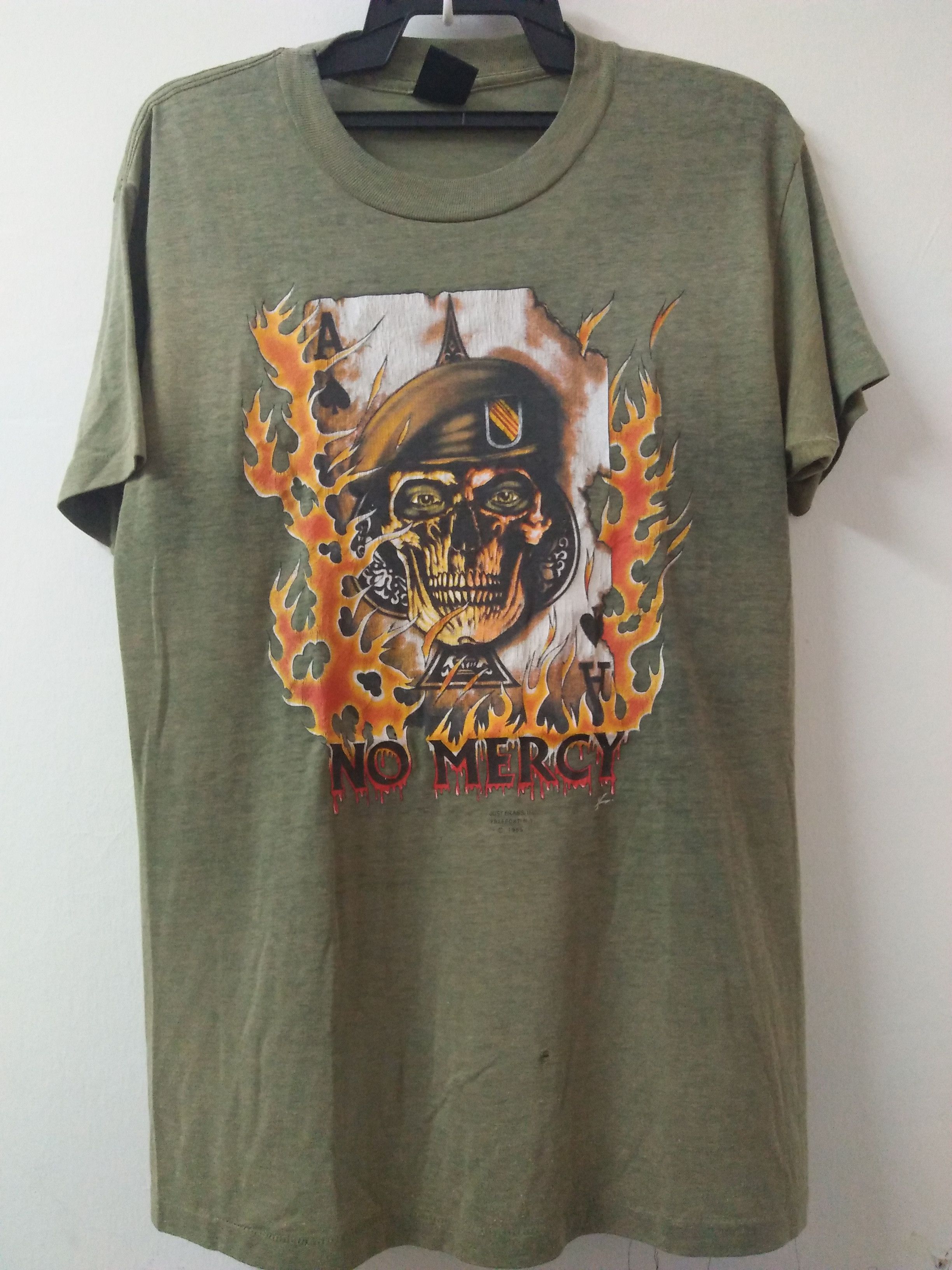 3rd & Army × Army Of Me × Very Rare VINTAGE 80S NO MERCY DISTRESSED ...