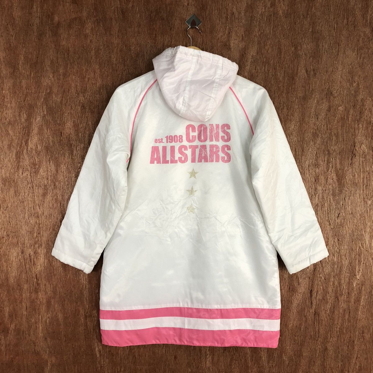 Converse × Streetwear Converse vintage pink White Light Jacket #H298 ...