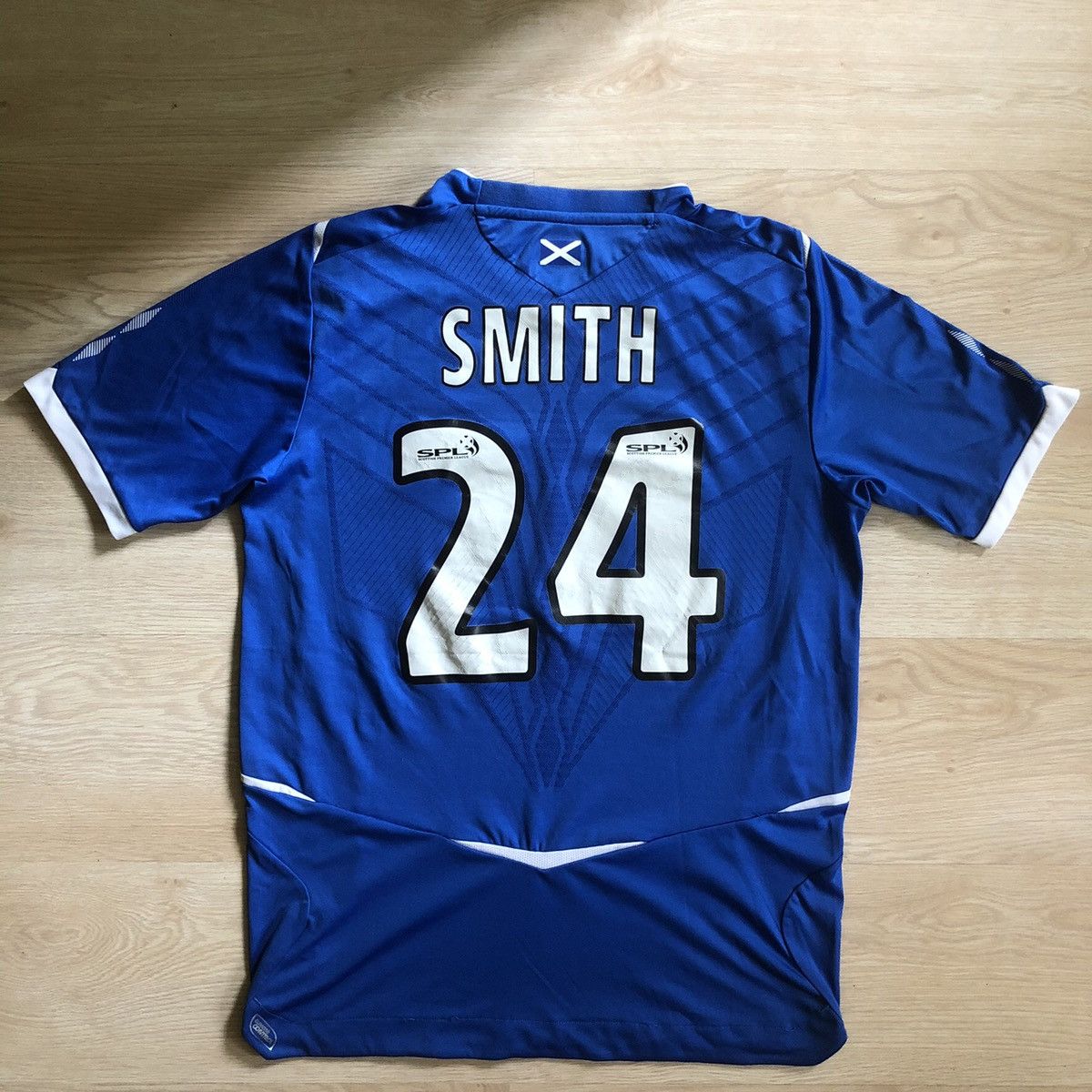 Soccer Jersey × Umbro RANGERS UMBRO 2008/2009 FOOTBALL HOME JERSEY #24 ...