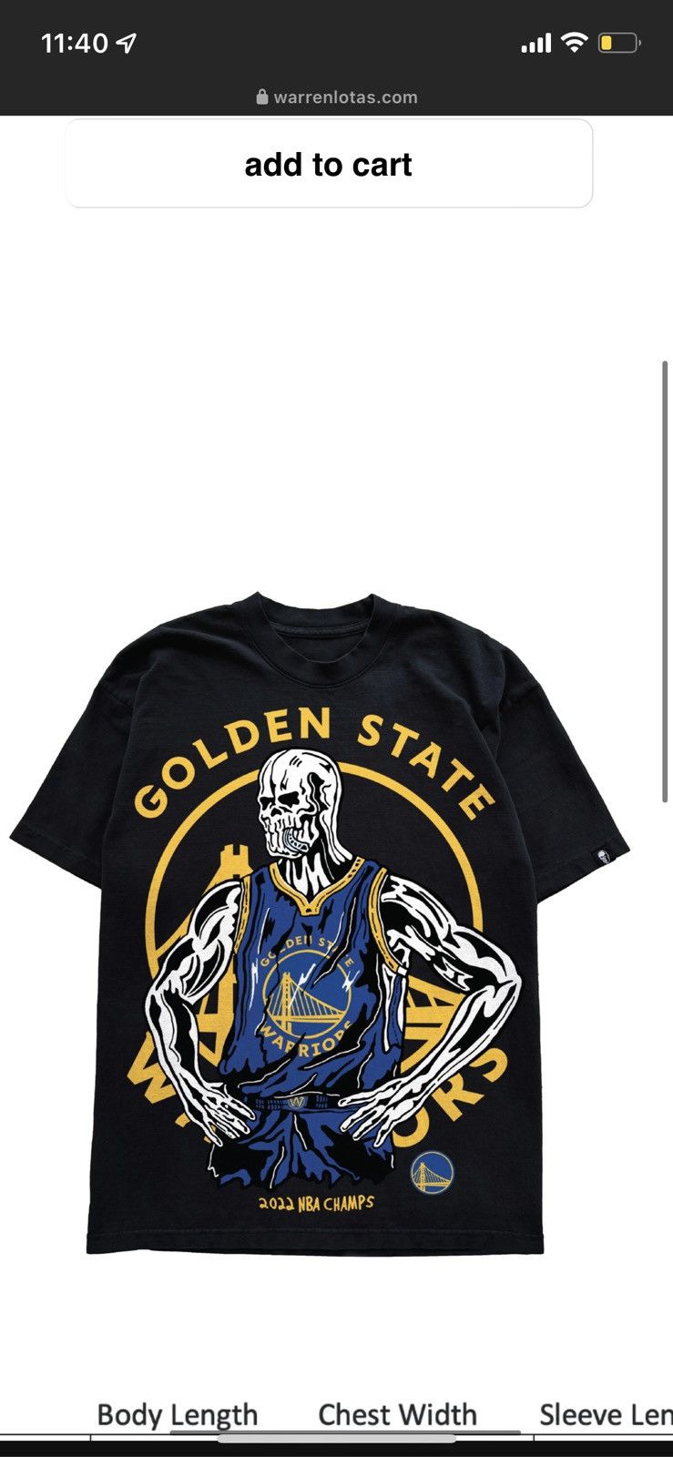 Warren Lotas Warren Lotas X NBA XGolden State Warriors Championships ...