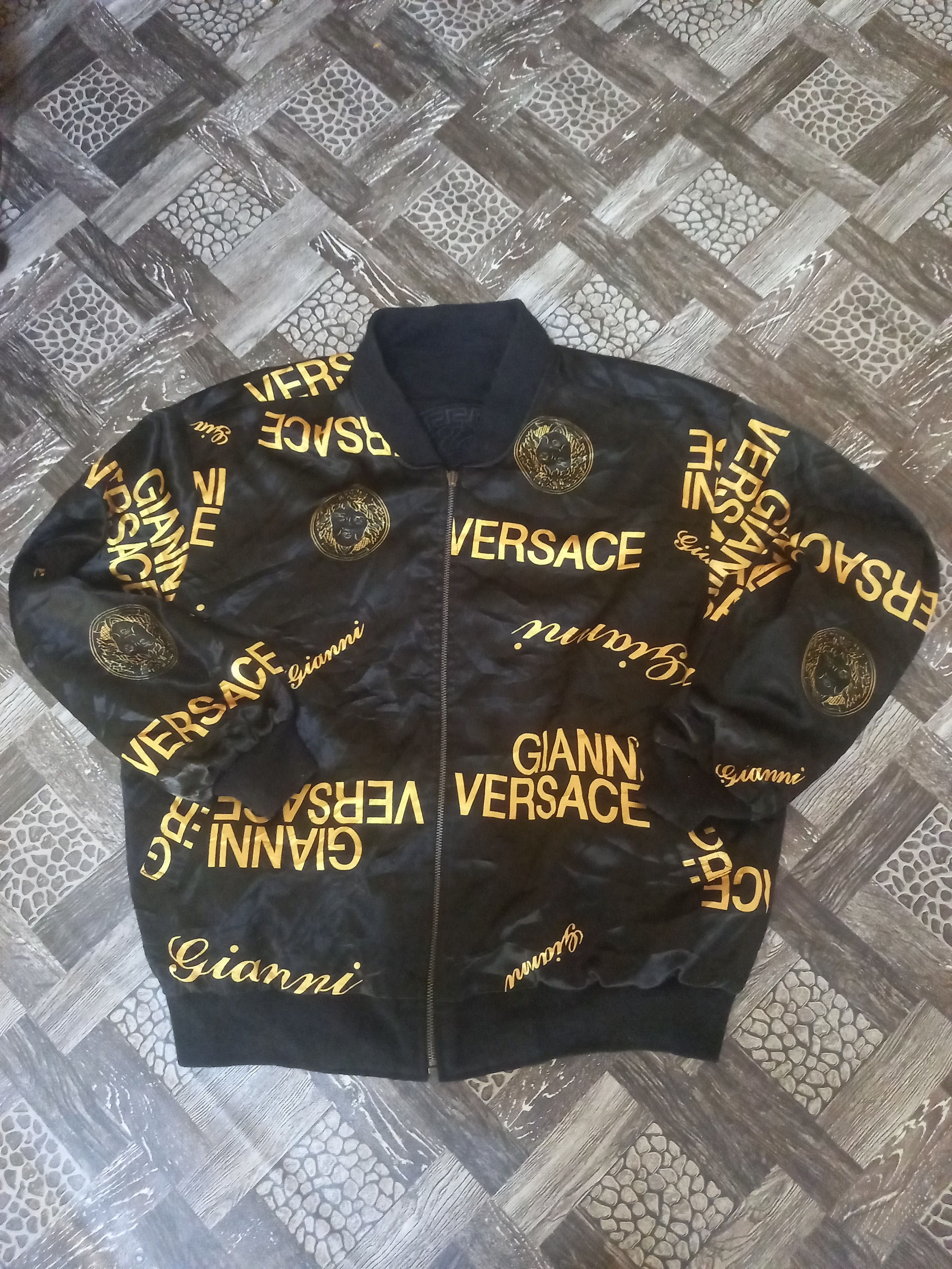 Versace Jeans Couture VINTAGE REVERSABLE VERSACE BOMBER | Grailed