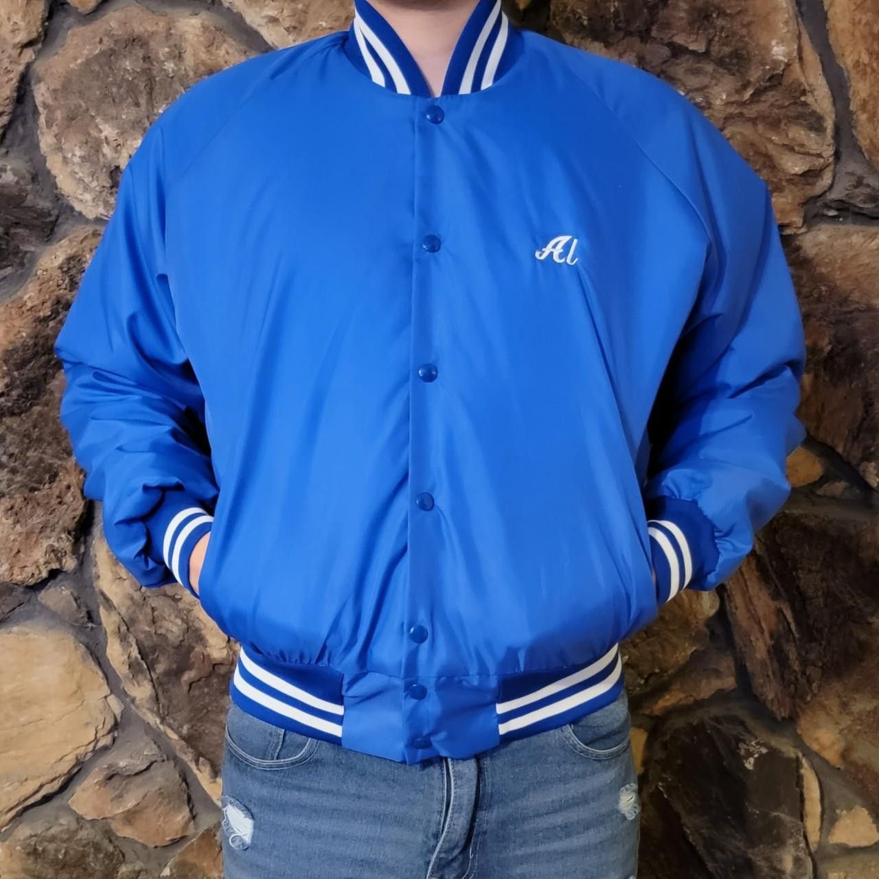 Vintage Vintage Turfer Nylon Racing Bomber Jacket | Grailed