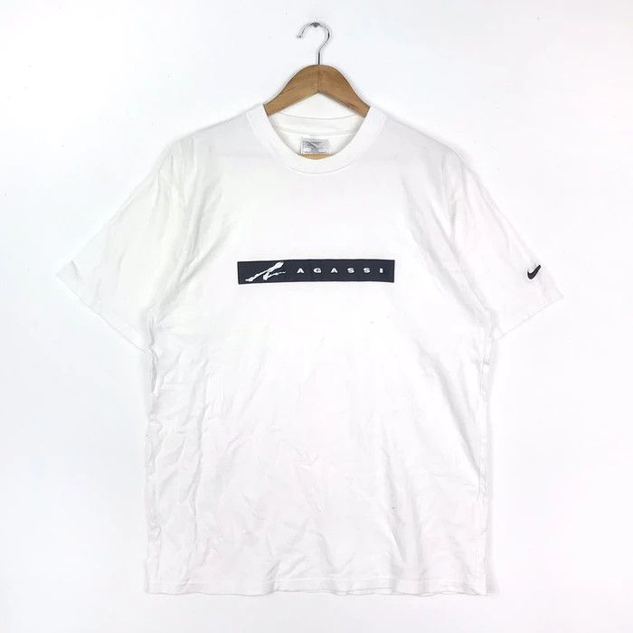 Nike Vintage NIKE AGASSI Swoosh Box Logo | Grailed