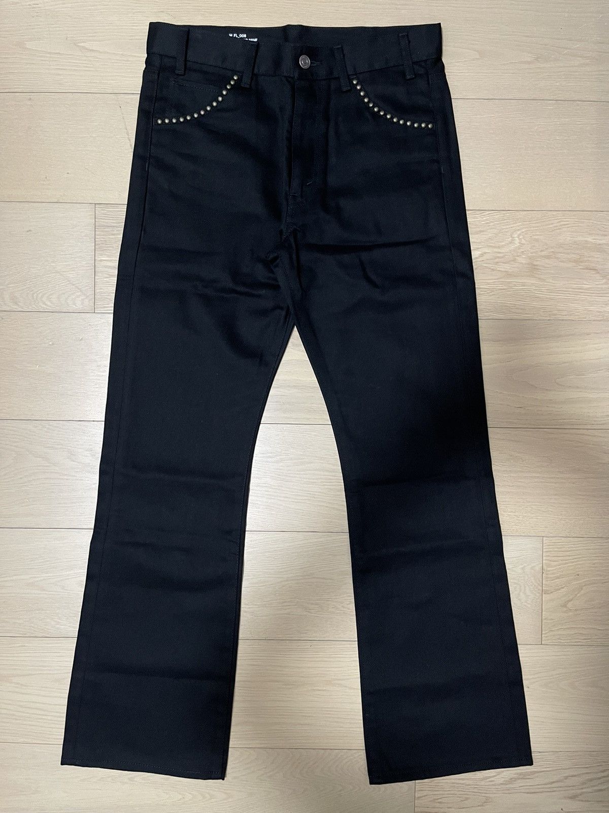 Celine CELINE BY HEDI SLIMANE “FW20 DYLAN FLARE JEANS WITH STUDS” | Grailed