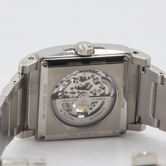 Bulova Chrome Silver Men's White Dial C877602 Watch | Grailed