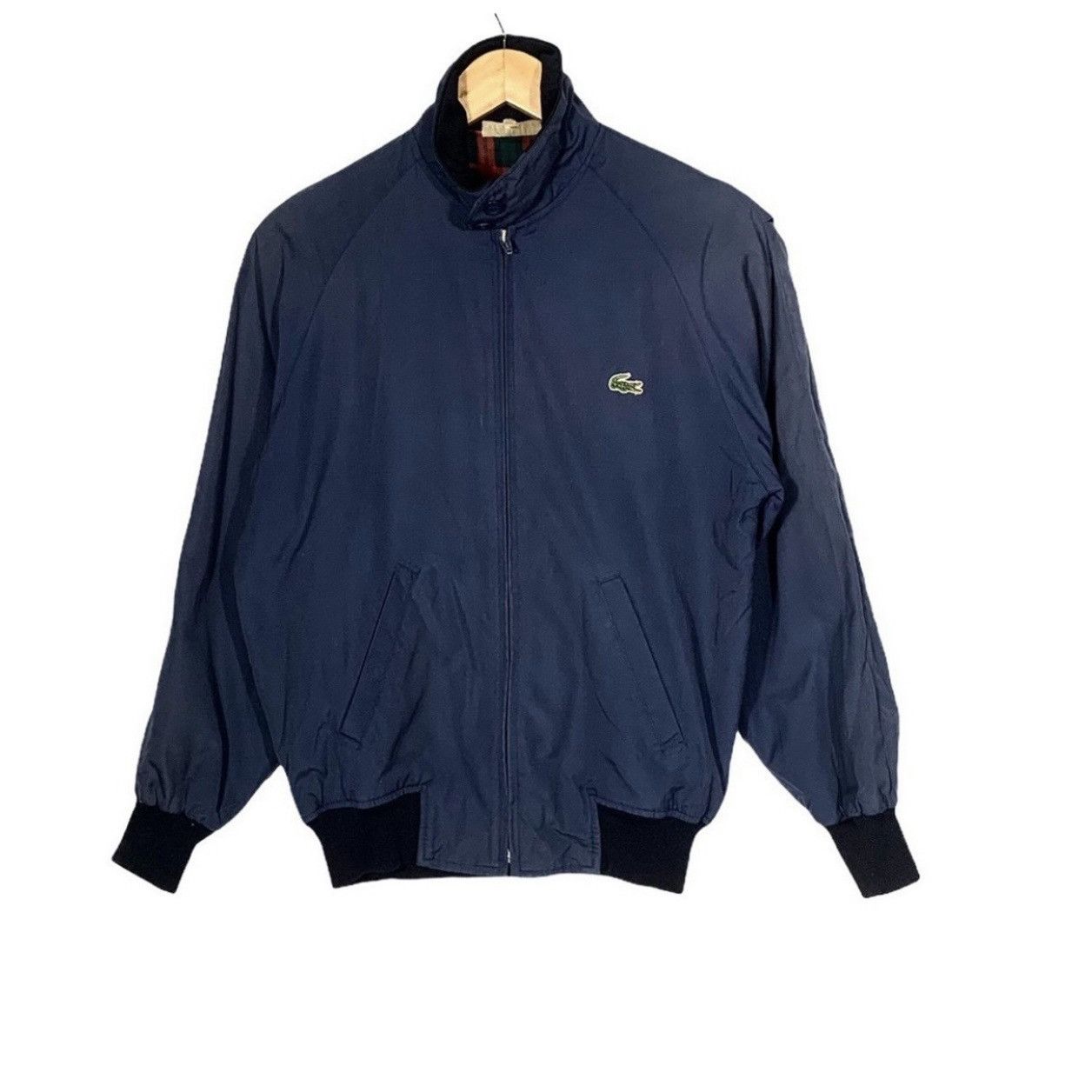 Vintage Vintage Lacoste bomber jacket half zipper small logo | Grailed