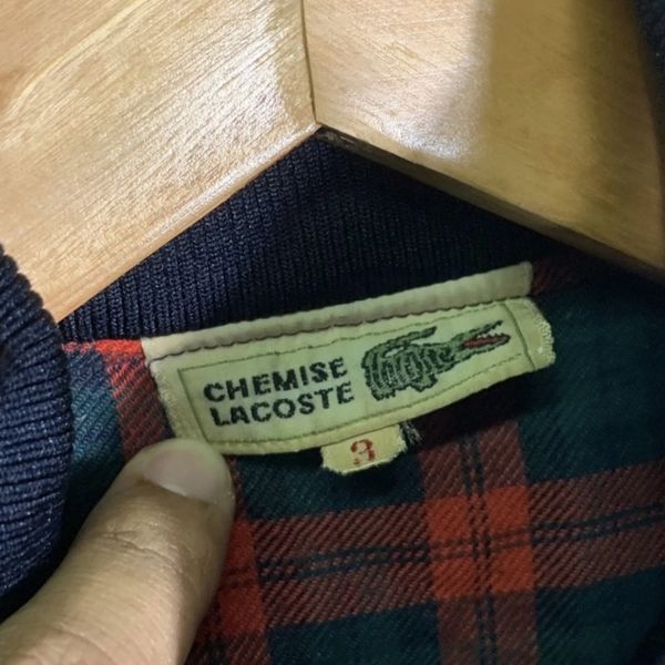 Vintage Vintage Lacoste bomber jacket half zipper small logo | Grailed