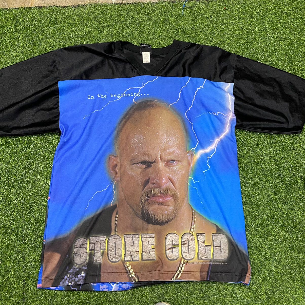 Vintage × Wwe × Wwf Vintage 2000 Stone Cold Steve Austin WWF Jersey ...