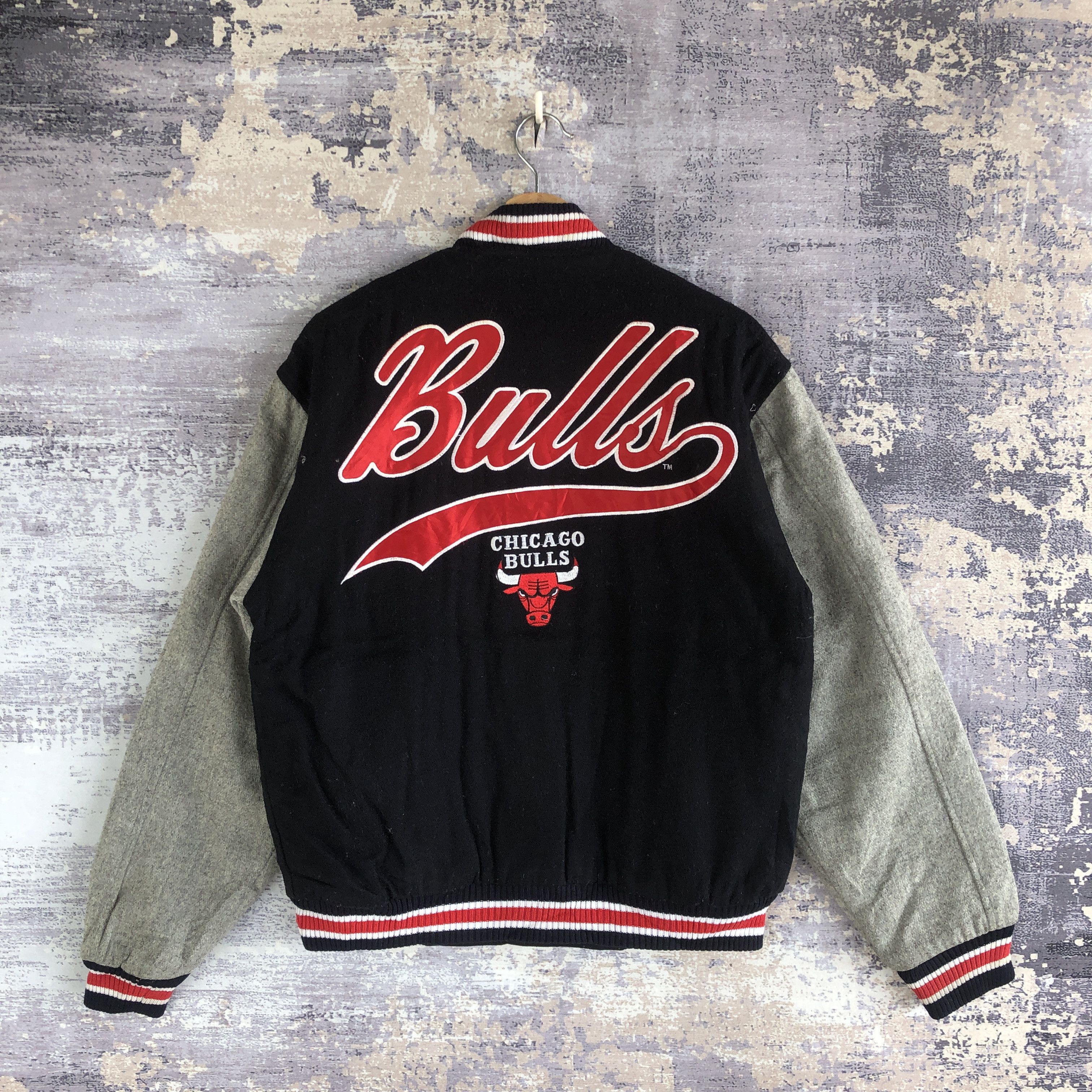 NBA Vintage Chicago Bull Varsity Jacket NBA Bull Wool Jacket | Grailed