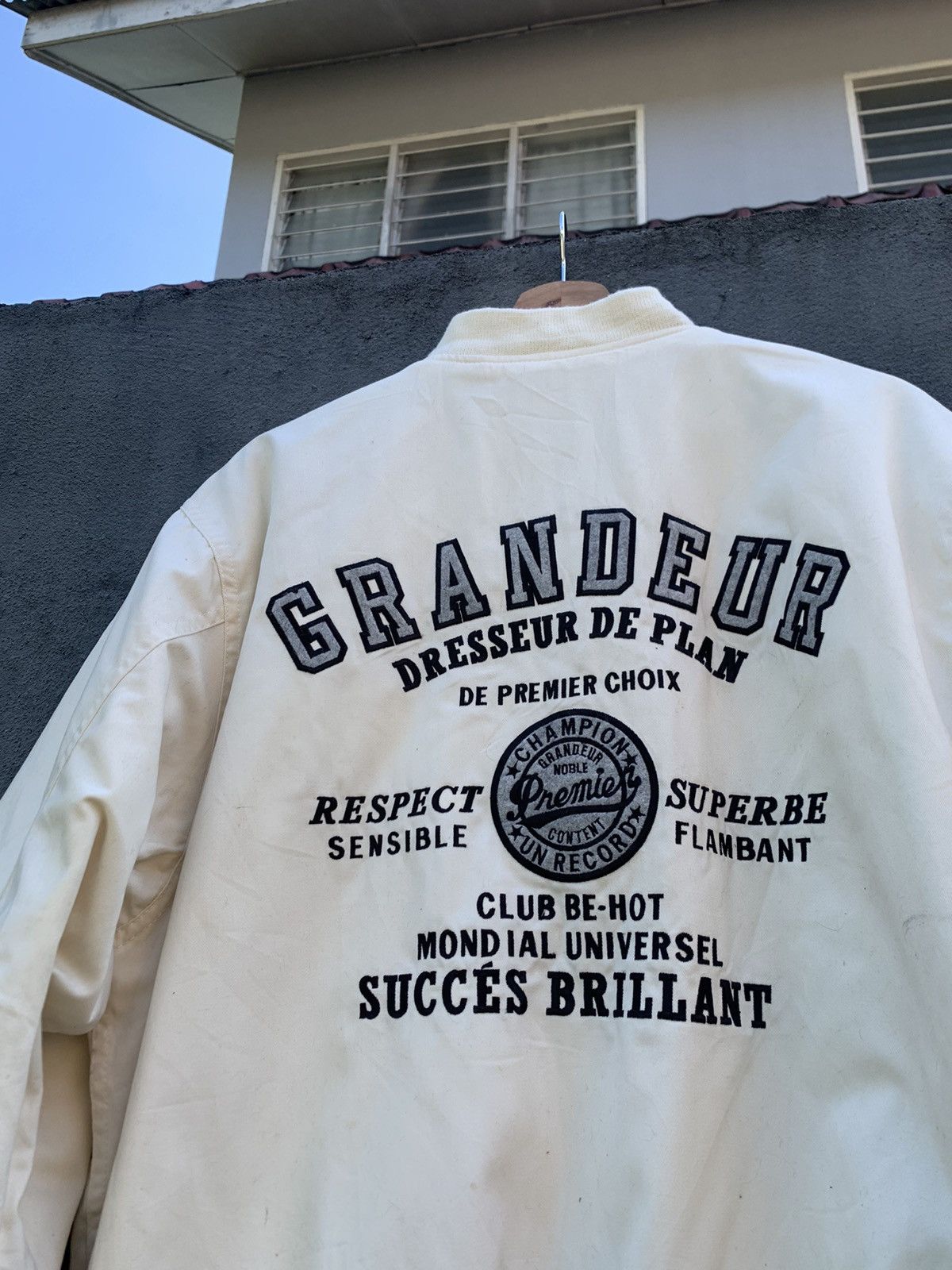 Vintage 🔥 LAST CALL🔥GRANDEUR NOBLE Embroidery Premier Bomber Jacket ...