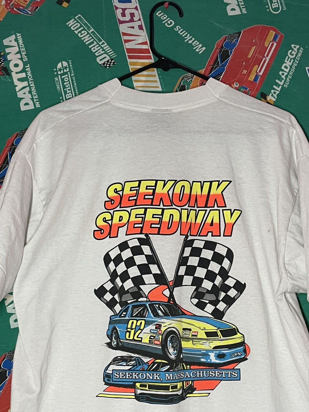 Vintage 80s Stock Car Racing Seekonk Speedway NASCAR Single Stitch ...