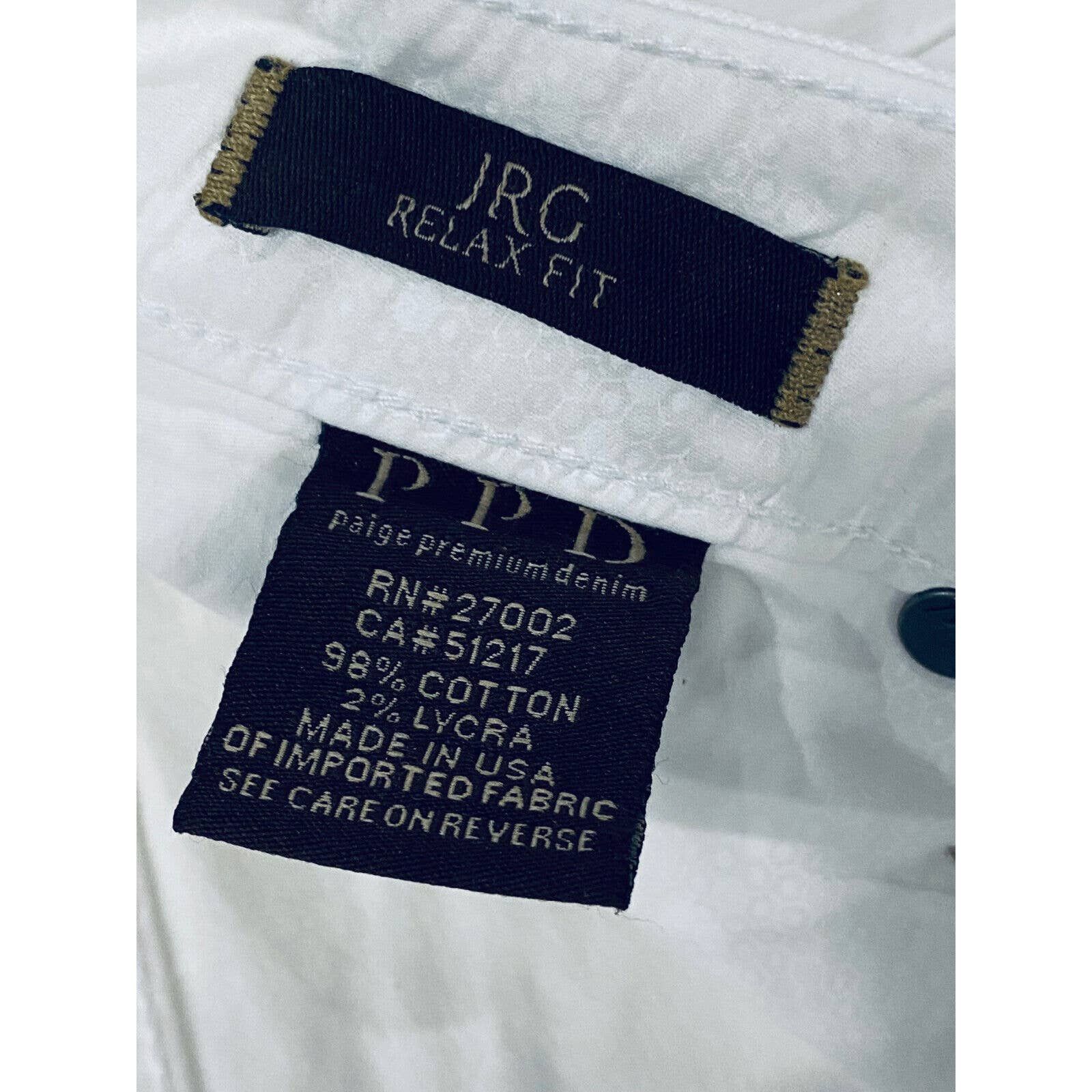 Paige Paige Men's JRG Straight Leg Relaxed Fit Stretch Denim Jeans ...