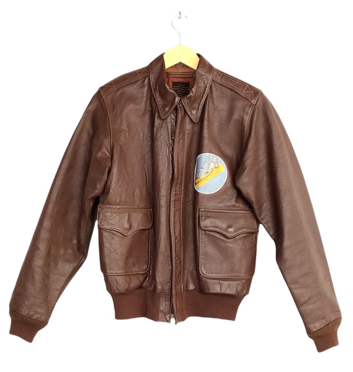 Vintage Vintage WW2 J.A. Dubow A-2 leather flight jacket MFG | Grailed
