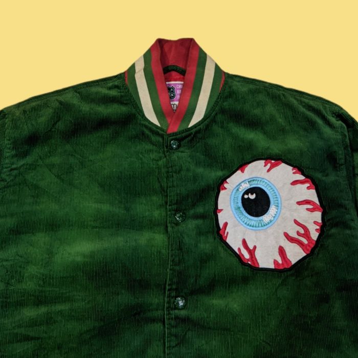 Mishka Vtg Mishka Eyeball Varsity Jacket Corduroy | Grailed