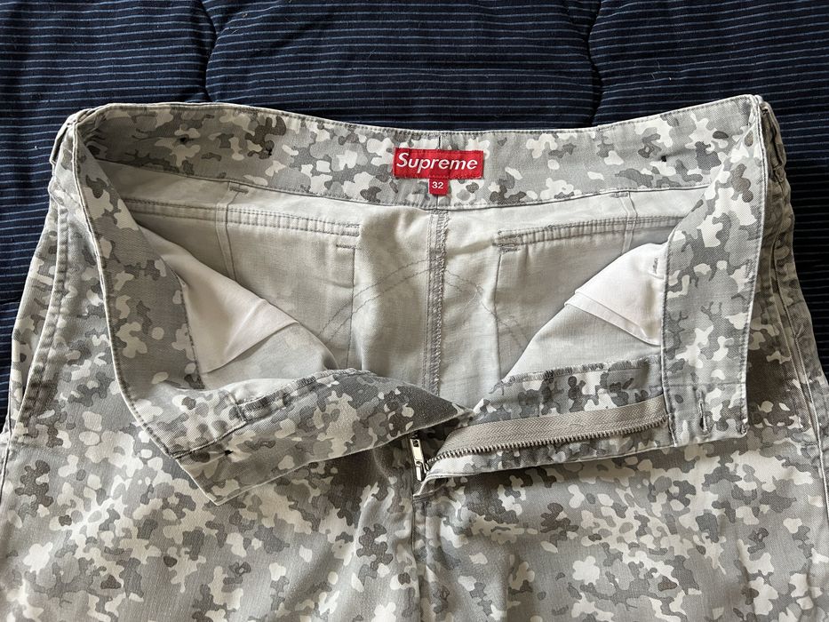 Supreme Supreme Rare Vintage SS02 Gray Flecktarn Camo Shorts 32 | Grailed