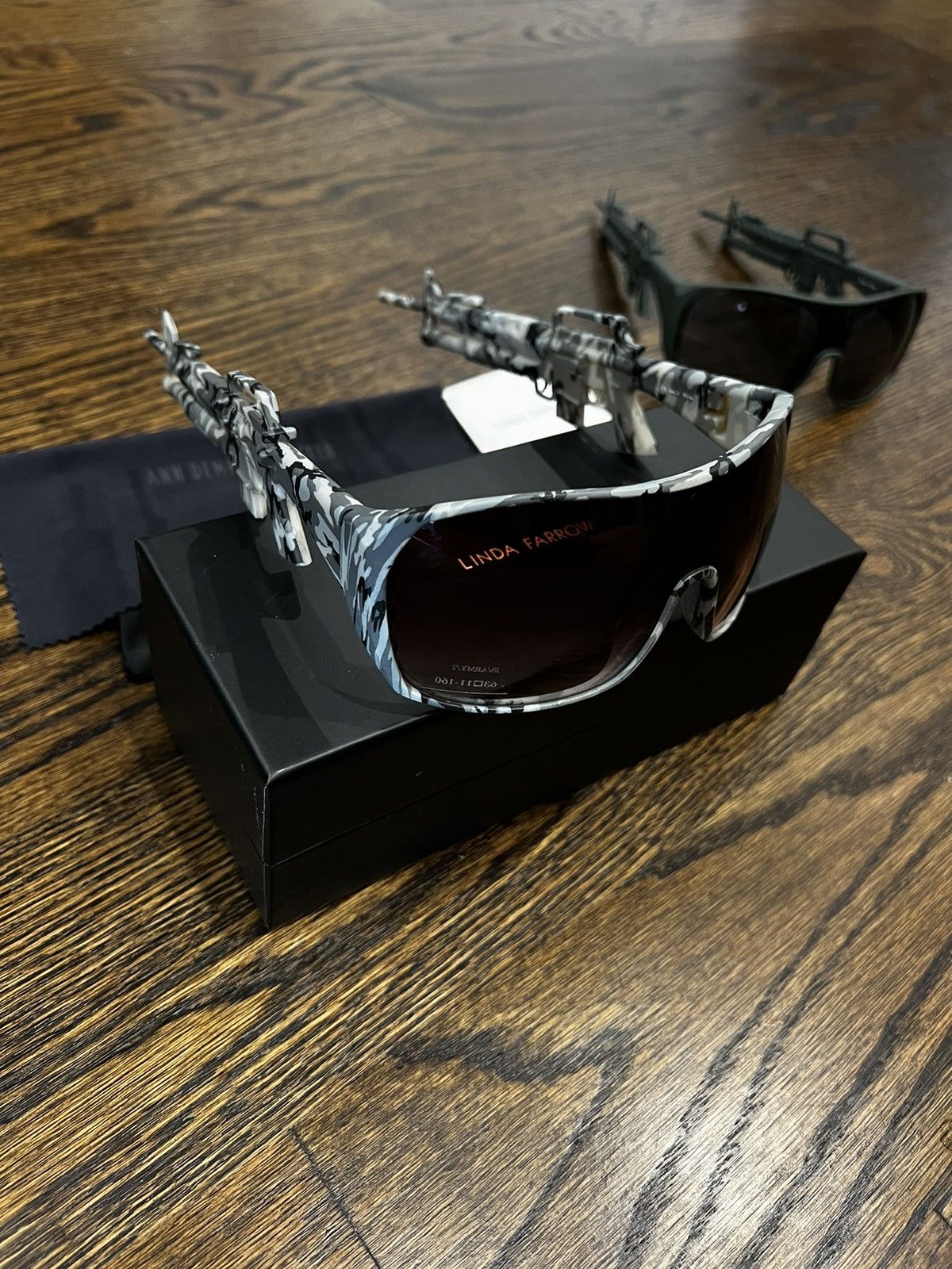 Jeremy Scott M16 Linda farrow x Jeremy Scott sunglasses | Grailed