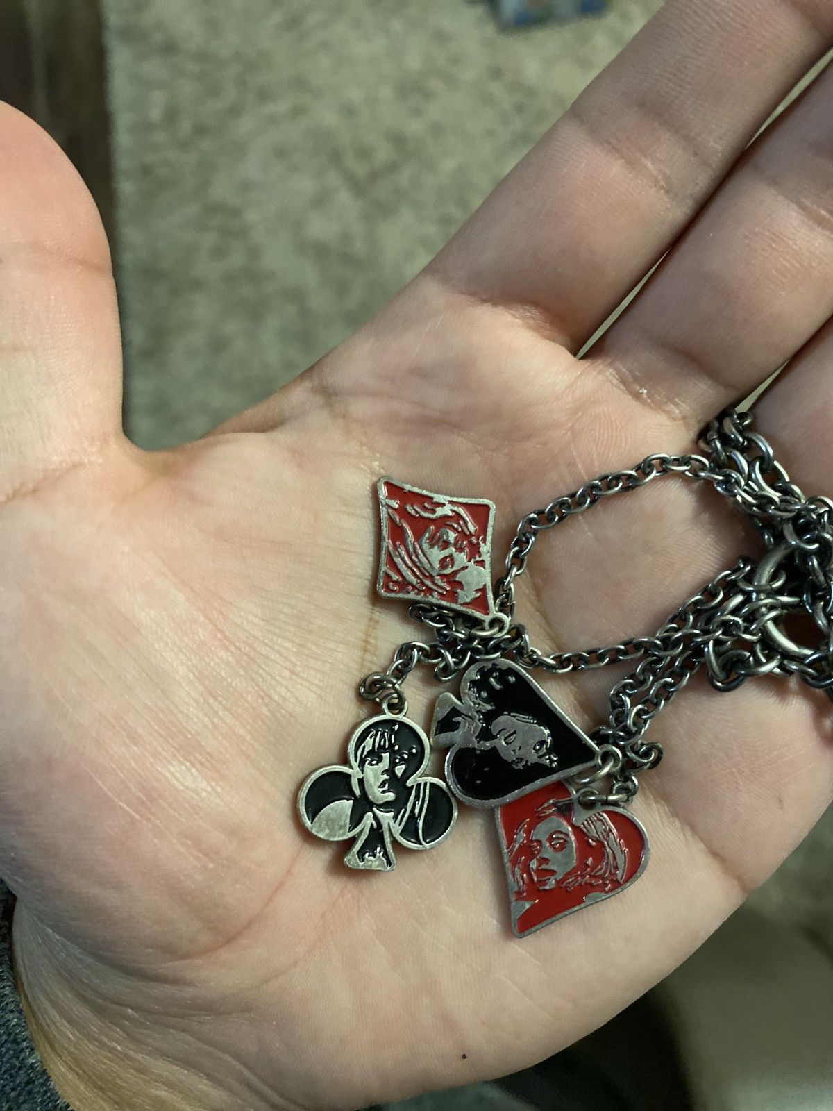 Vintage 1 DAY OFFER/Hysteric Glamour enamel faces chain | Grailed