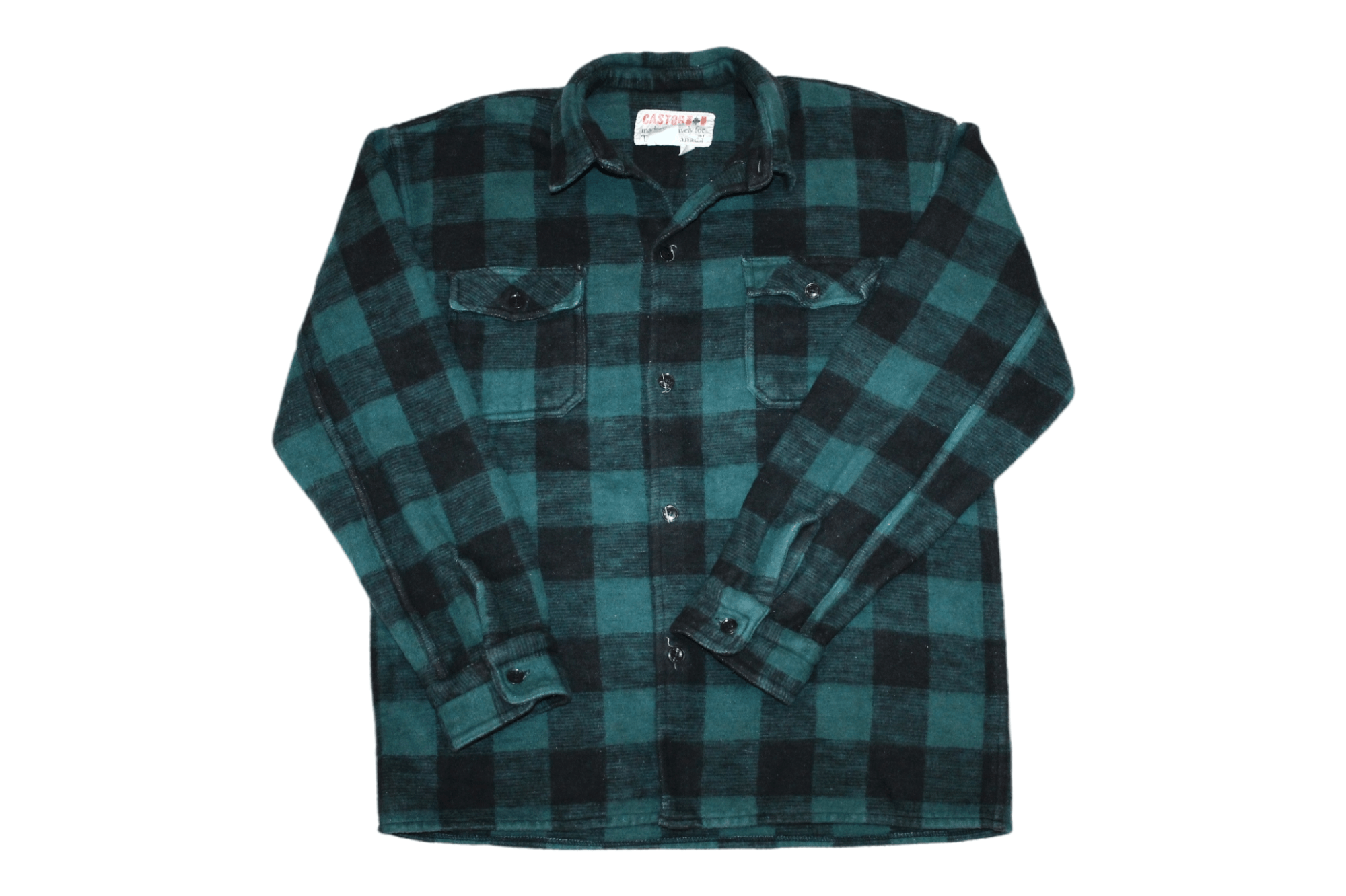 Canada × Flannel × Vintage Vintage Castor Canada Lumberjack Plaid Wool ...