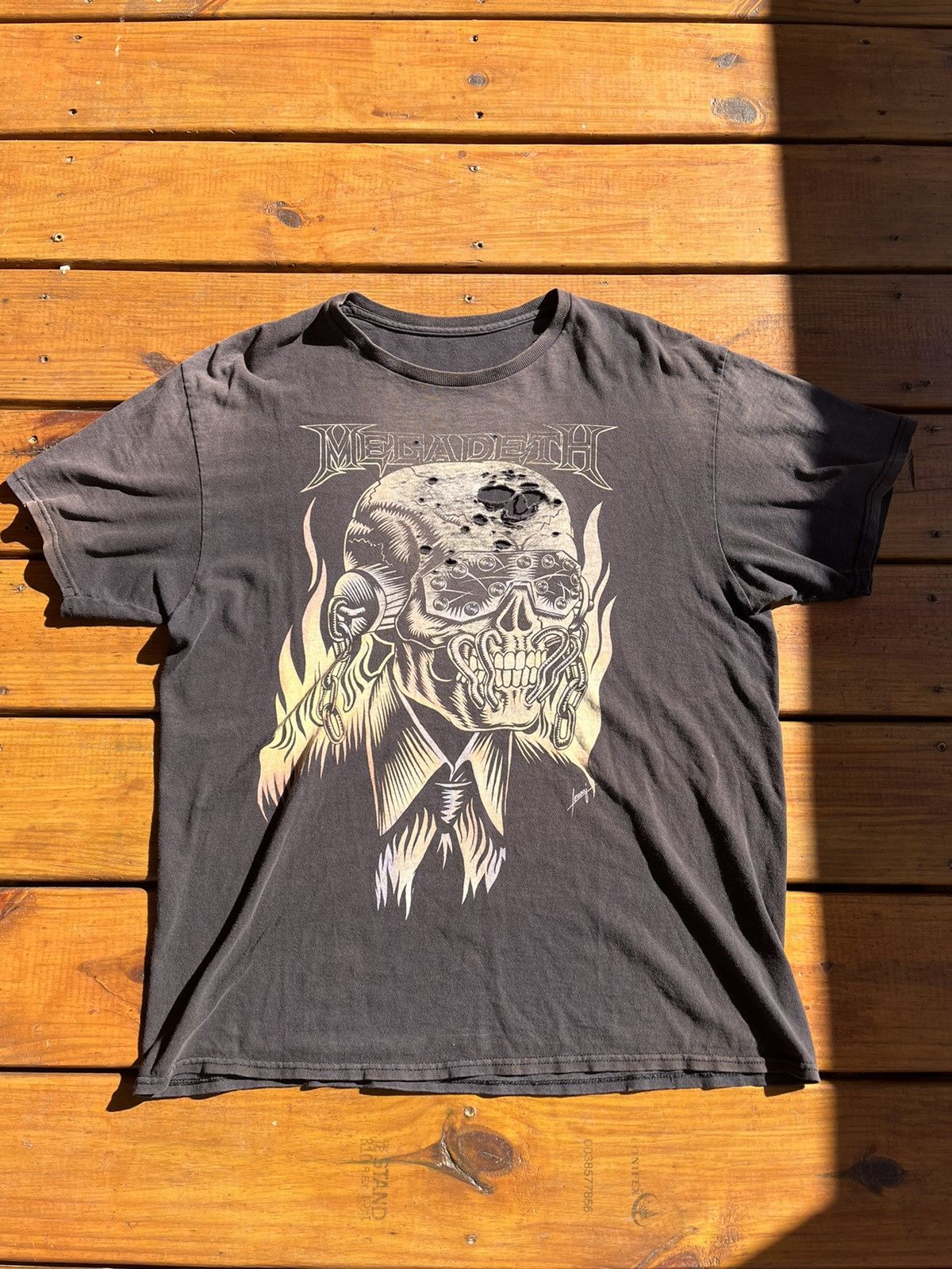 Band Tees × Megadeth × Vintage “Vic RattleHead” Thrashed Vintage ...