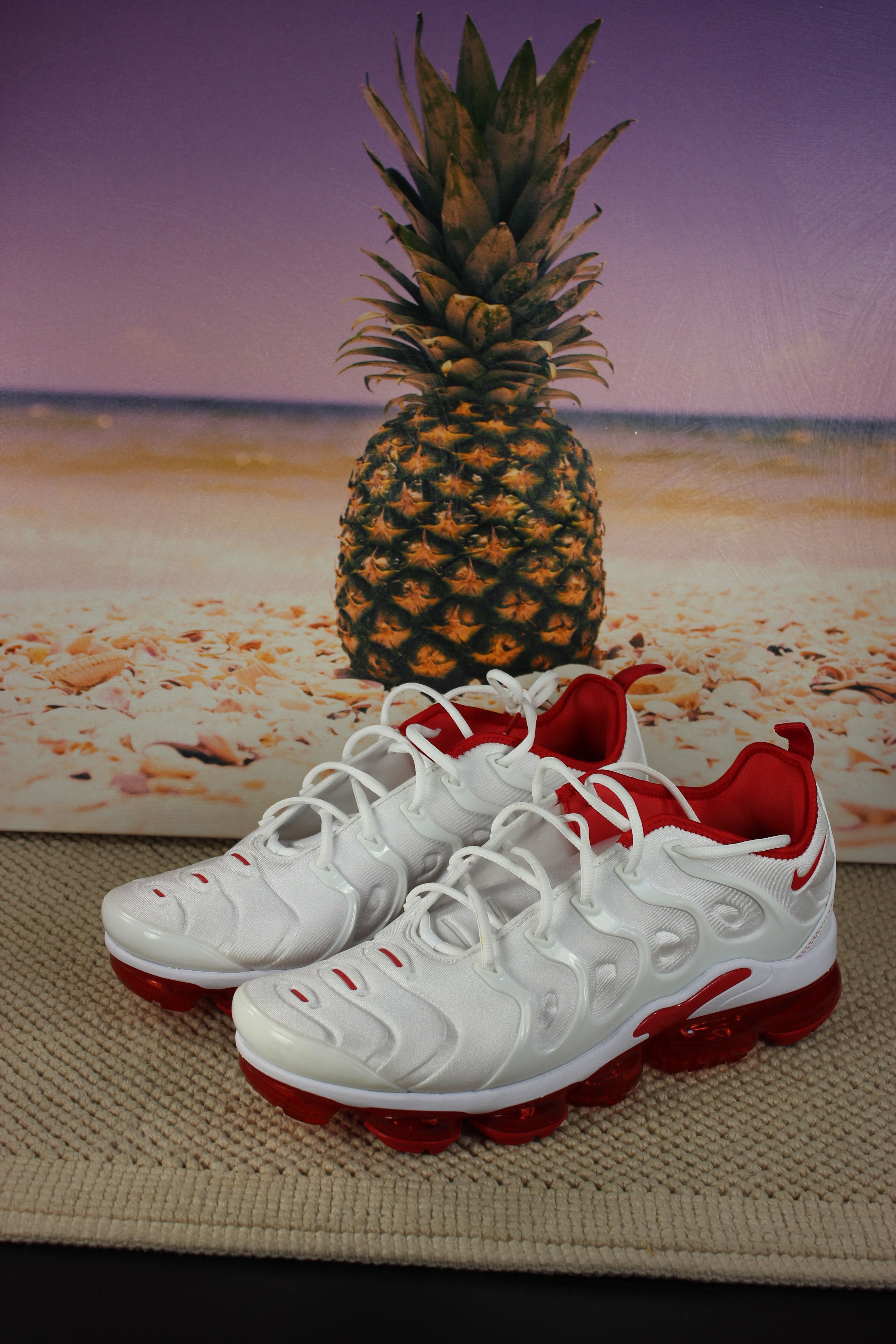 Nike Nike Air VaporMax Plus White University Red 2021 | Grailed