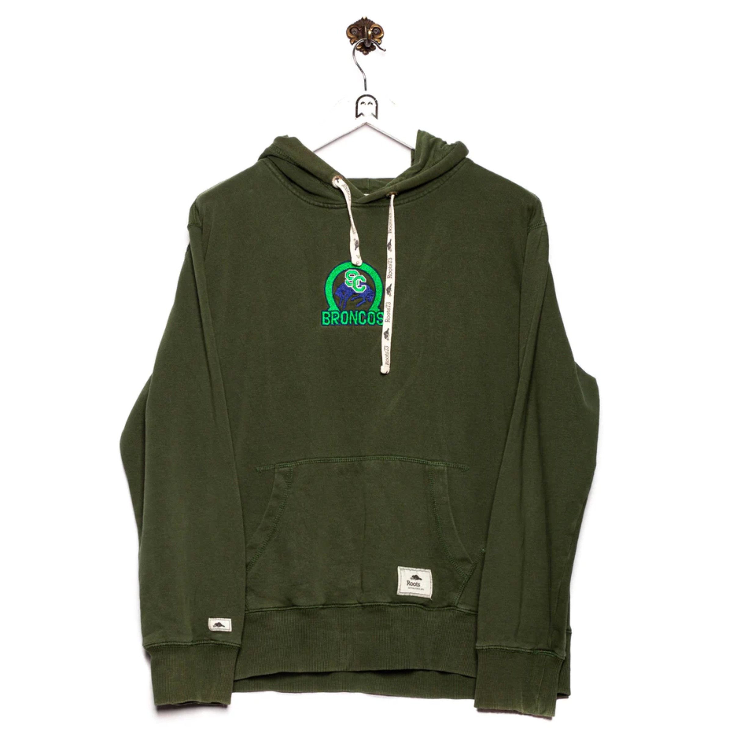 Roots Vintage Roots73 Hoodie Broncos Logo Stick Green | Grailed