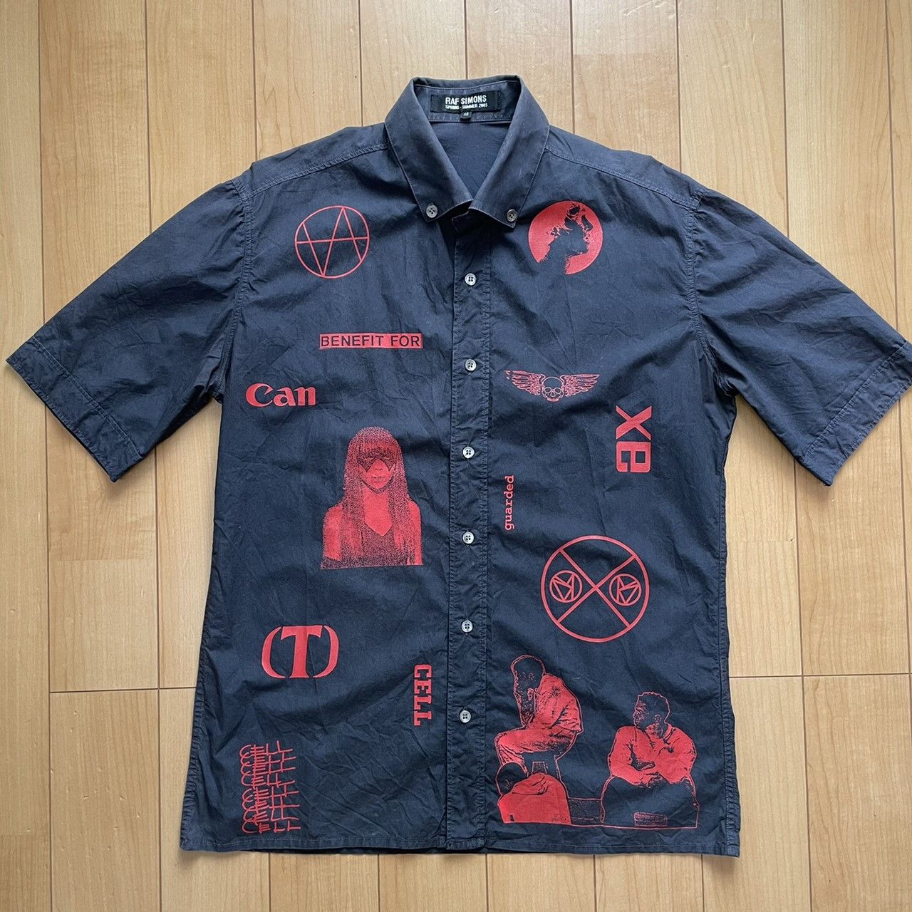 Raf Simons Raf Simons 03 SS Consumed Shirt Red 03SS | Grailed