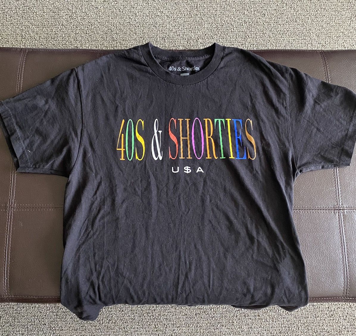 40's & Shorties 40s and Shorties multi color logo T-shirt | Grailed
