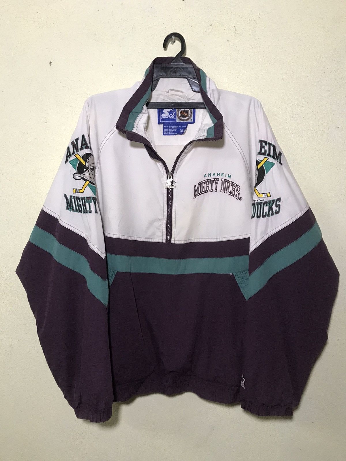 Starter Rare Vintage Starter Anaheim Mighty Ducks Anorak Jacket | Grailed