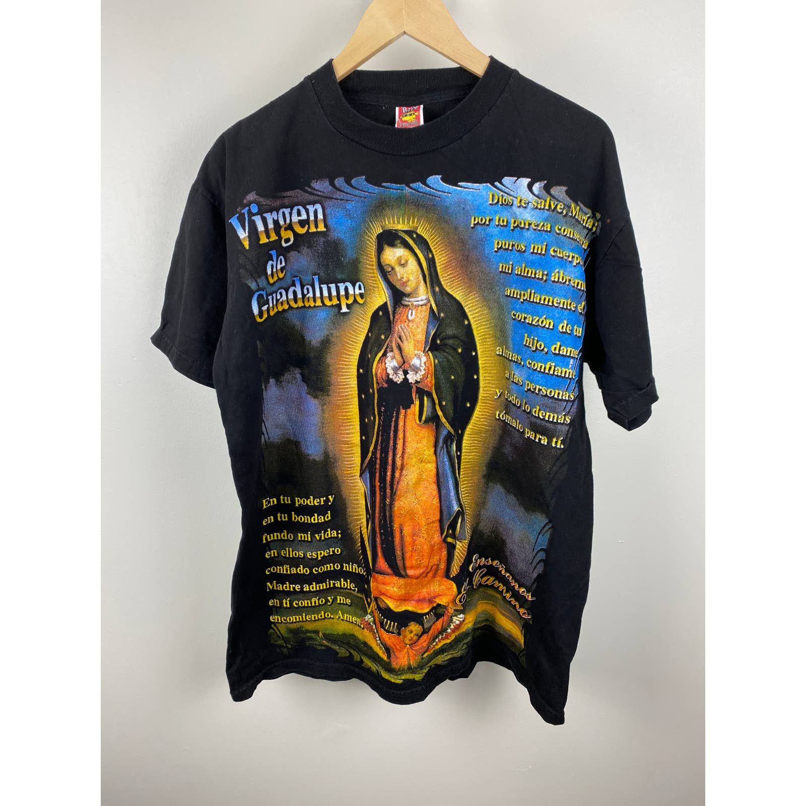 Mexicana × Vintage Virgen De Guadalupe Rock Revolución Mexican ...