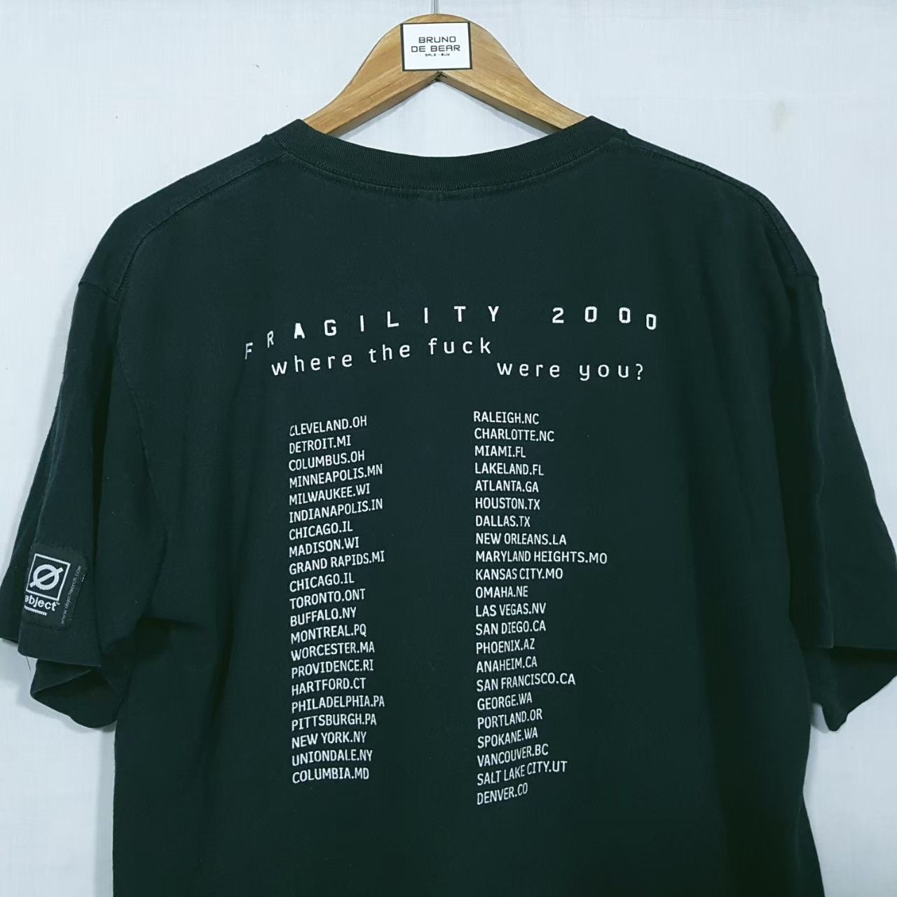 Band Tees × Tour Tee × Vintage Vintage Nine Inch Nails Shirt Fragility ...