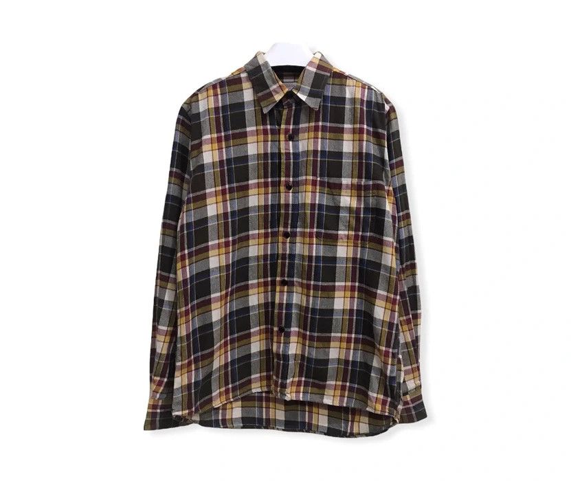 Vintage Vintage Check & Stripe Flannel Shirt | Grailed
