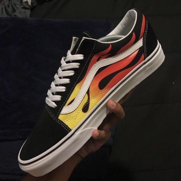 Vans Flame/Fire Vans | Grailed