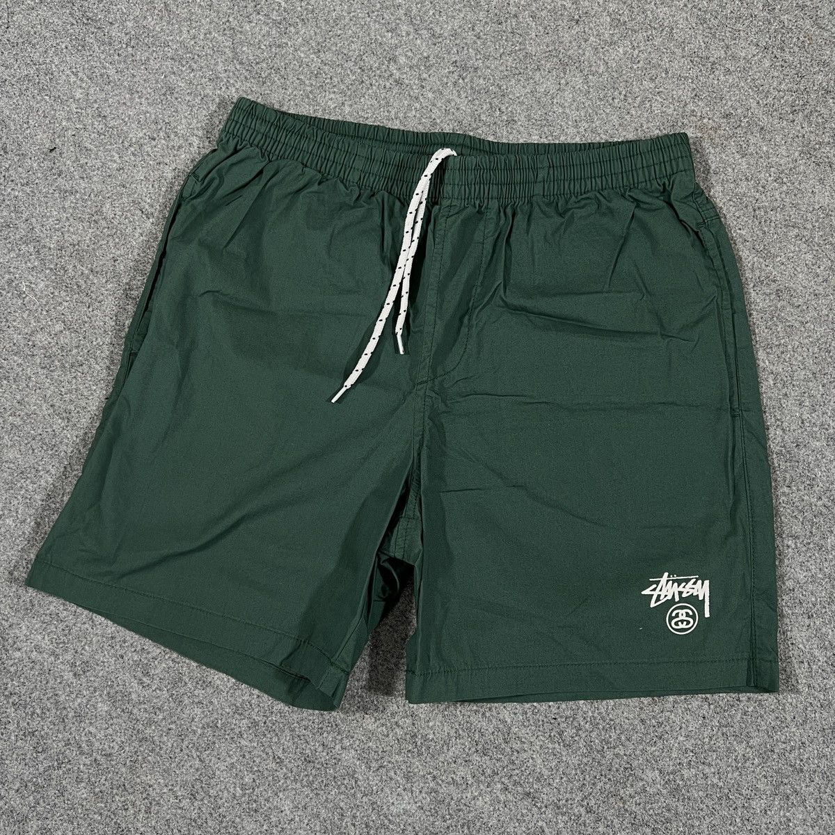 Streetwear × Stussy STUSSY BASIC STOCK BEACH SHORT - GREEN - 30 | Grailed