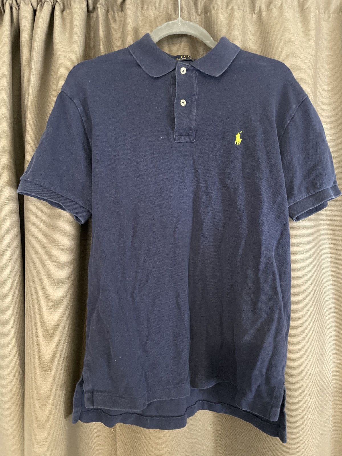 Polo Ralph Lauren Polo Ralph Lauren blue polo neon yellow horse logo ...
