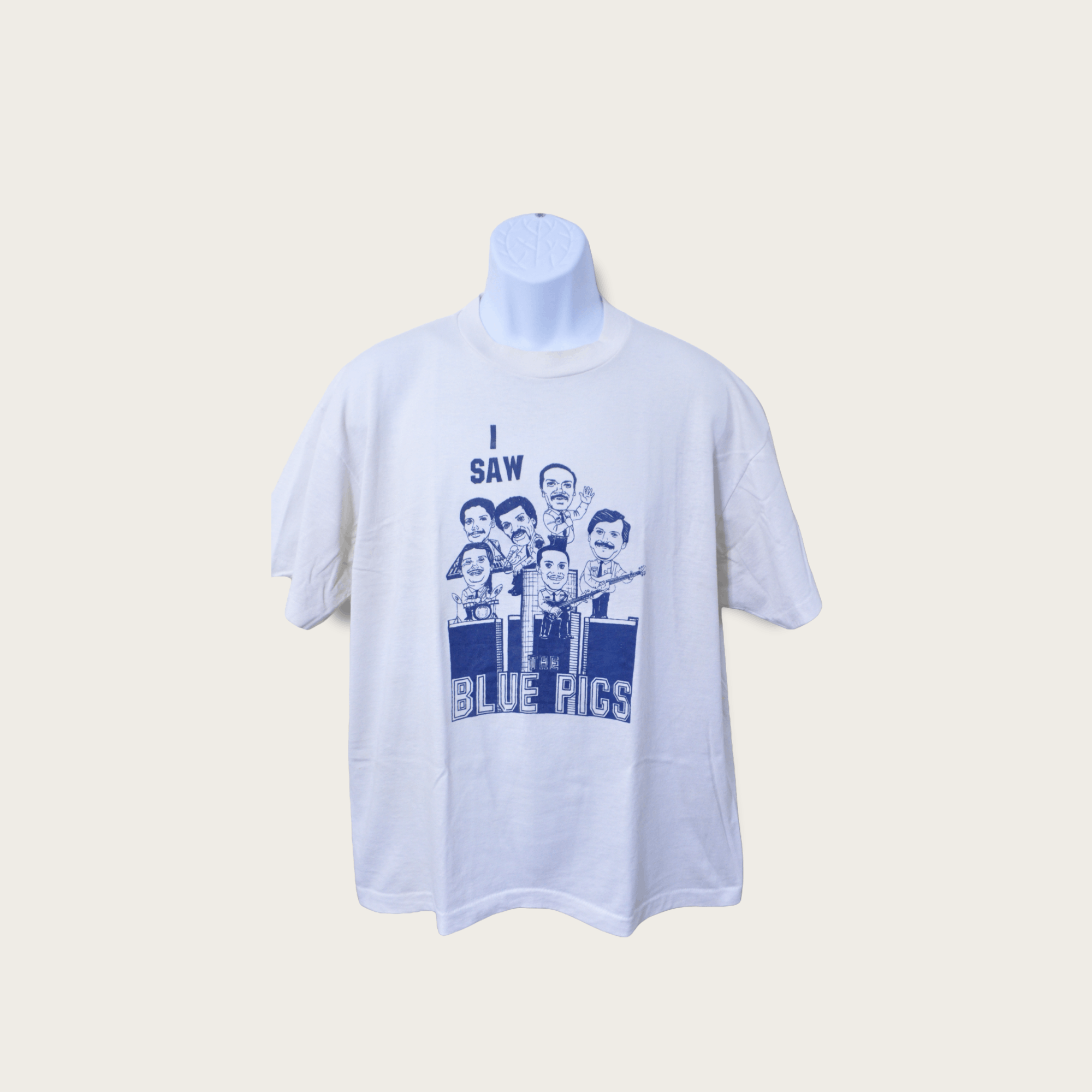 Fruit Of The Loom × Vintage 90s Blue Pigs Police Band tee | Grailed
