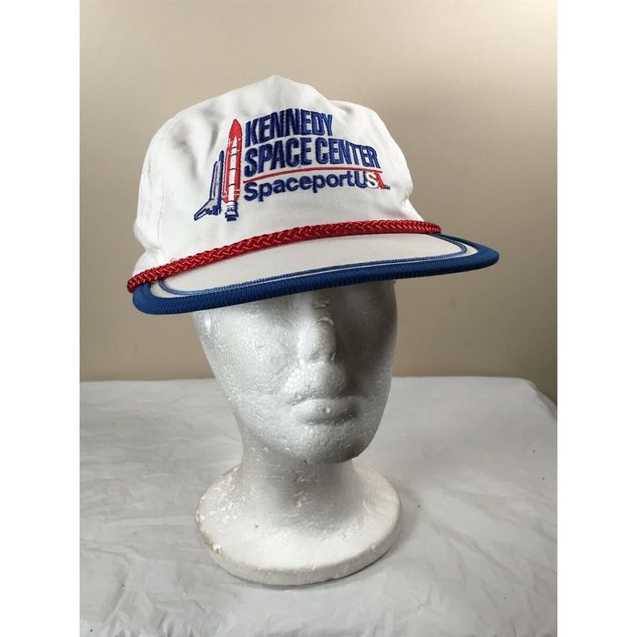 Nasa Vintage NASA Kennedy Space Center Cap hat Strap back Rope B | Grailed