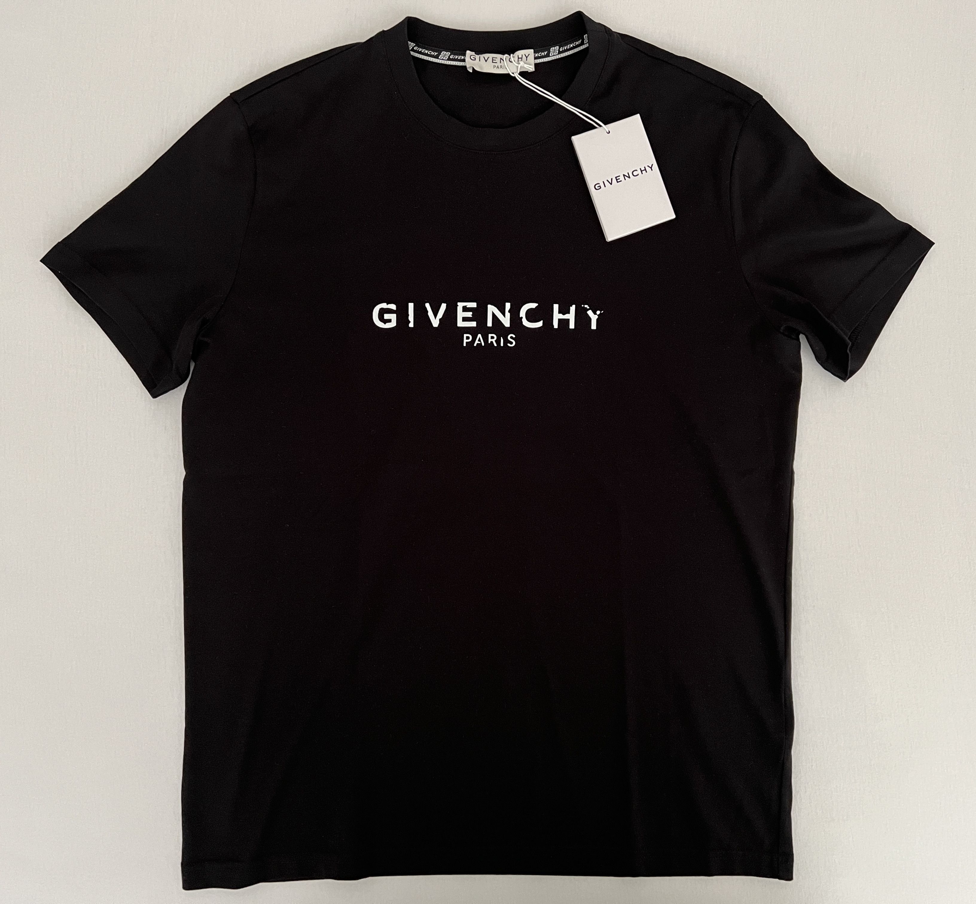 Givenchy Black Slim Fit Logo T-Shirt | Grailed